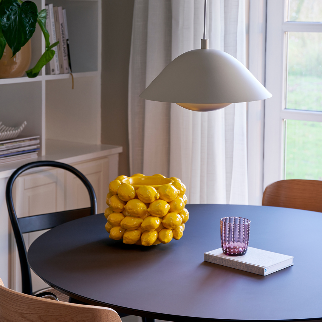 Freya taklampe 35cm beige | Takpendler | Lampehuset
